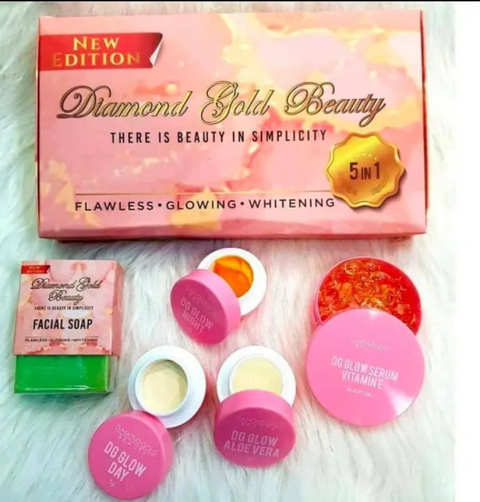 Diamond Gold Beauty Set 5in1 / Diamond Gold Set / Diamond Gold Skincare ...