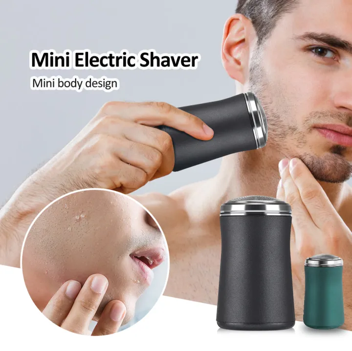 Mini Electric Shaver USB Rechargeable Hair Beard Trimmer Waterproof Men ...