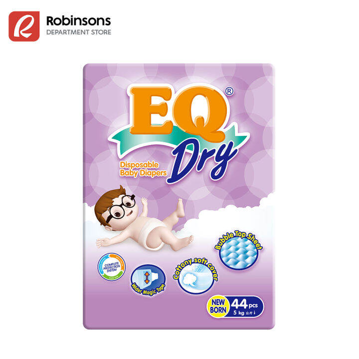 EQ Baby Diaper Dry Econo Newborn 44pads | Lazada PH