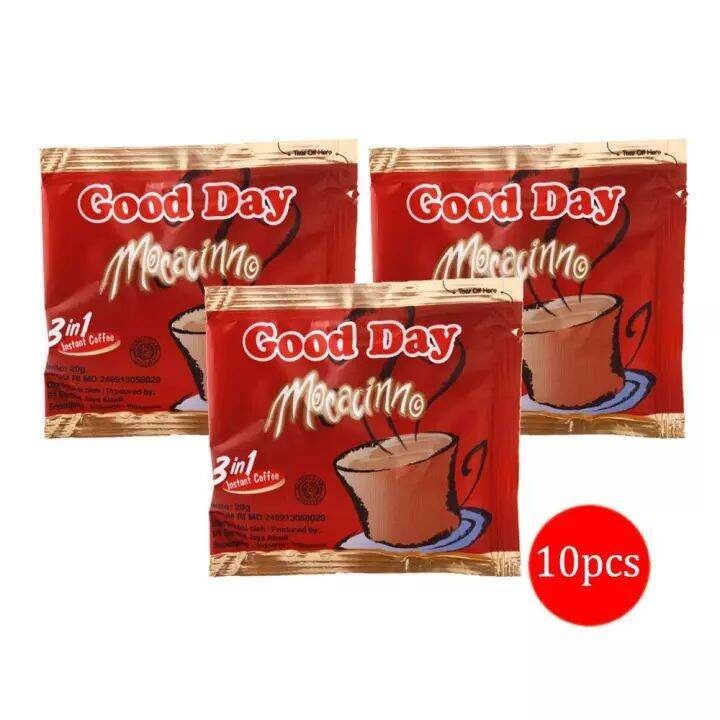 KOPI GOOD DAY INSTANT COFFEE MOCACINNO 1 RENCENG 10 SACHET 20 gr 20gr ...