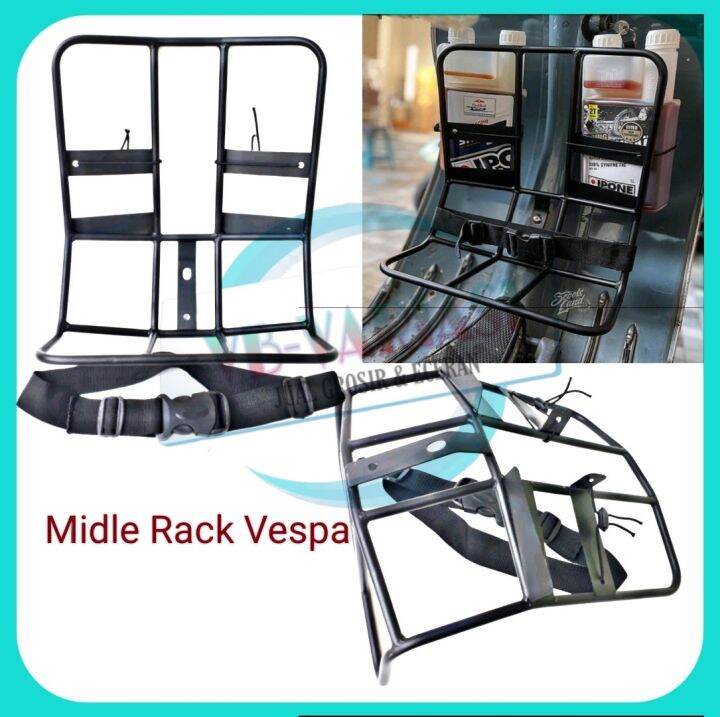 midle rack rak tengah vespa super sprint Backrack rak belakang vespa ...