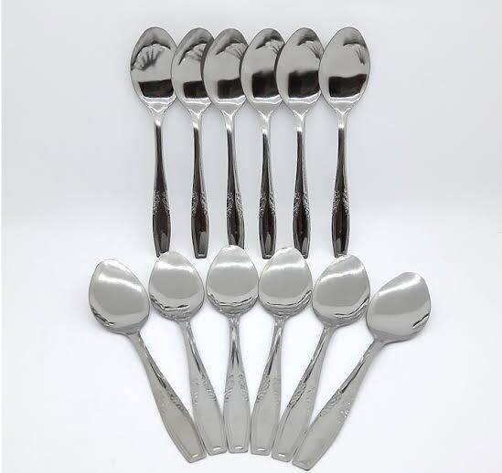 Sendok Makan stainless Tebal isi 1 lusin (12 pcs) | Lazada Indonesia