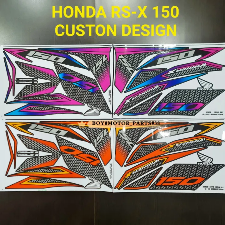 HONDA RSX 150 CUSTOM DESIGN ( 10 ) BODY STICKER ( READY STOCK ) | Lazada