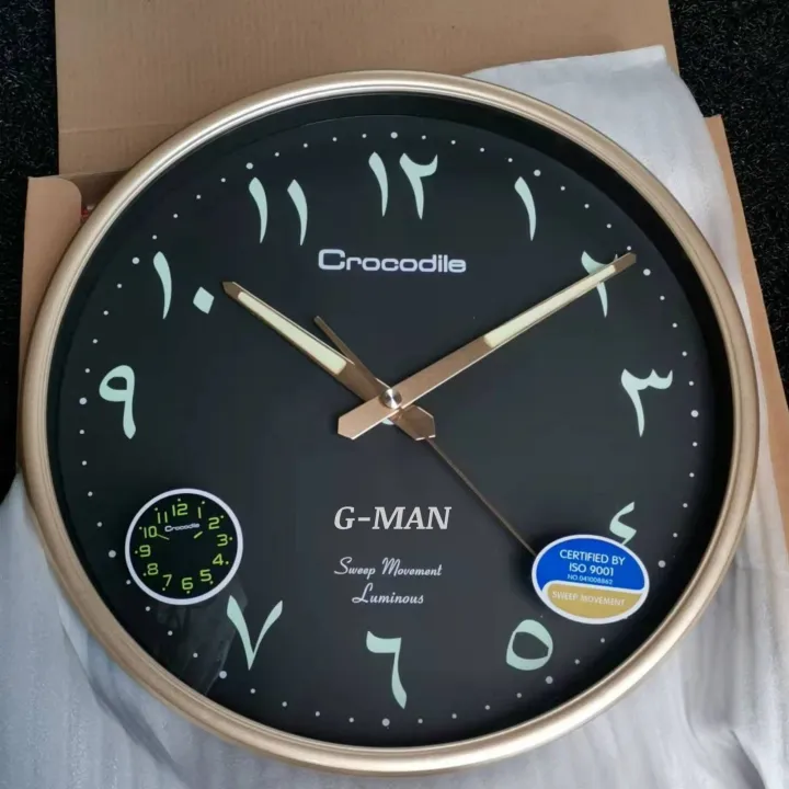 ‼️READY STOCK‼️CROCODILE CW555 TULISAN JAWI WALL CLOCK | Lazada