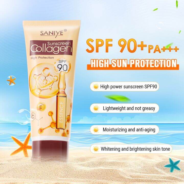 SANIYE COLLAGEN SUNSCREEN SPF 90+++ | Lazada Indonesia
