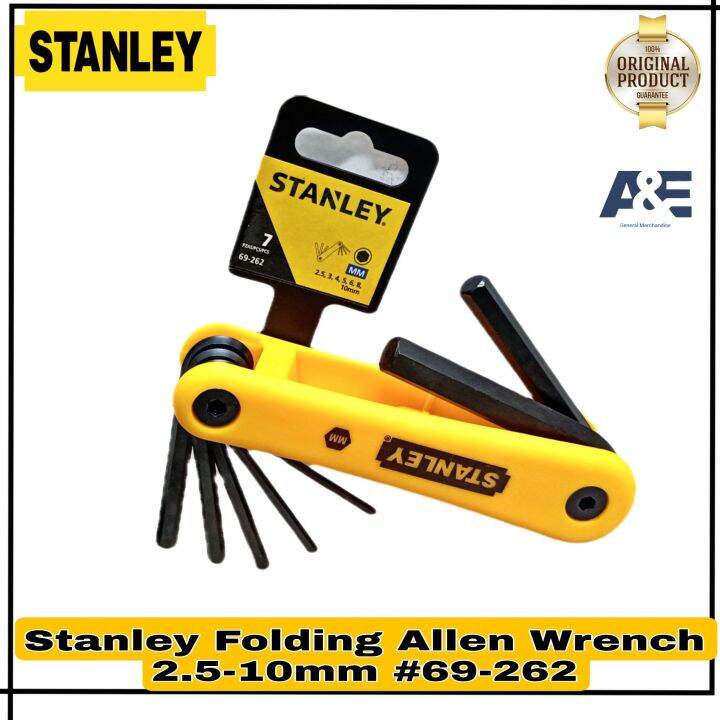 Stanley Folding Allen Wrench 7pcs Set 2.5-10mm # 69-262 | Lazada PH