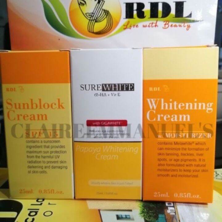 RDL WHITENING/ RDL SUNBLOCK CREAMS | Lazada PH