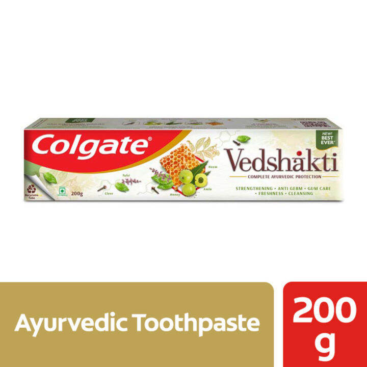 Colgate SWARNA VEDSHAKTI Toothpaste 180gm | Lazada