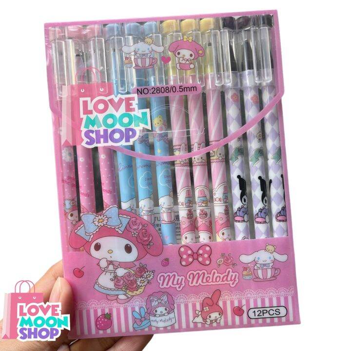 Sanrio No.2808 Erasable Friction Pen Set (12pcs.) | Lazada PH