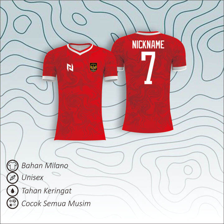 JERSEY TIMNAS INDONESIA WARNA MERAH MURAH MERIAH | Lazada Indonesia