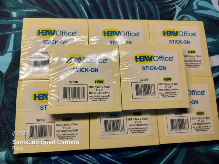 HBW Stick-On Sticky Paper 3"x3" 100 Pads | Lazada PH