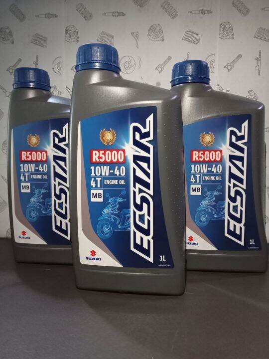 SUZUKI ECSTAR R5000 10W-40 MB SCOOTER ENGINE OIL (1 Liter) | Lazada PH