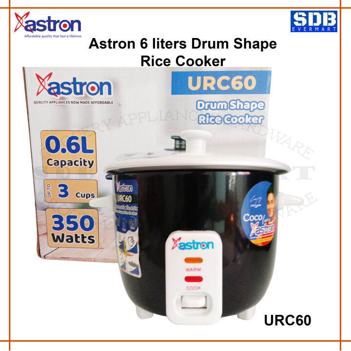 Astron 0.6 Liter Capacity Rice Cooker (URC-60) | Lazada PH