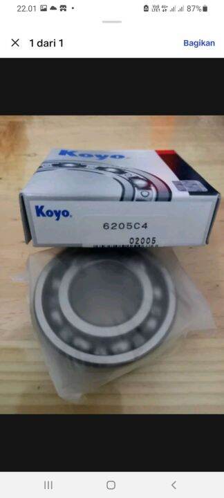 Ball bearing 6205 C4 KOYO Original | Lazada Indonesia