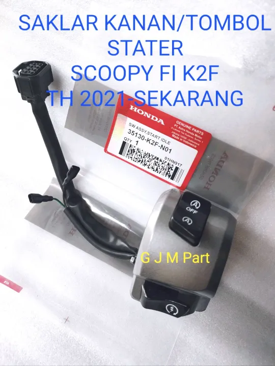 SWITCH ASSY IDLE SAKLAR TOMBOL STATER HONDA SCOOPY FI K2F 2021-SEKARANG ...