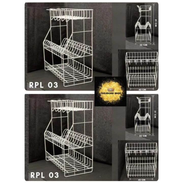 rak piring susun 3 anti karat, rak kawat susun 3 dan susun/rpl 03 ...