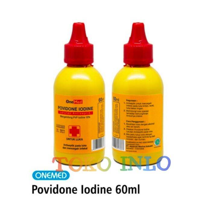 Povidone Iodine 10% 60 ml/Larutan Antiseptik Luka Merk Onemed | Lazada ...