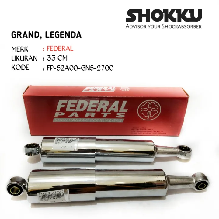 Shock belakang grand, legenda merk federal part ( astra otoparts ...