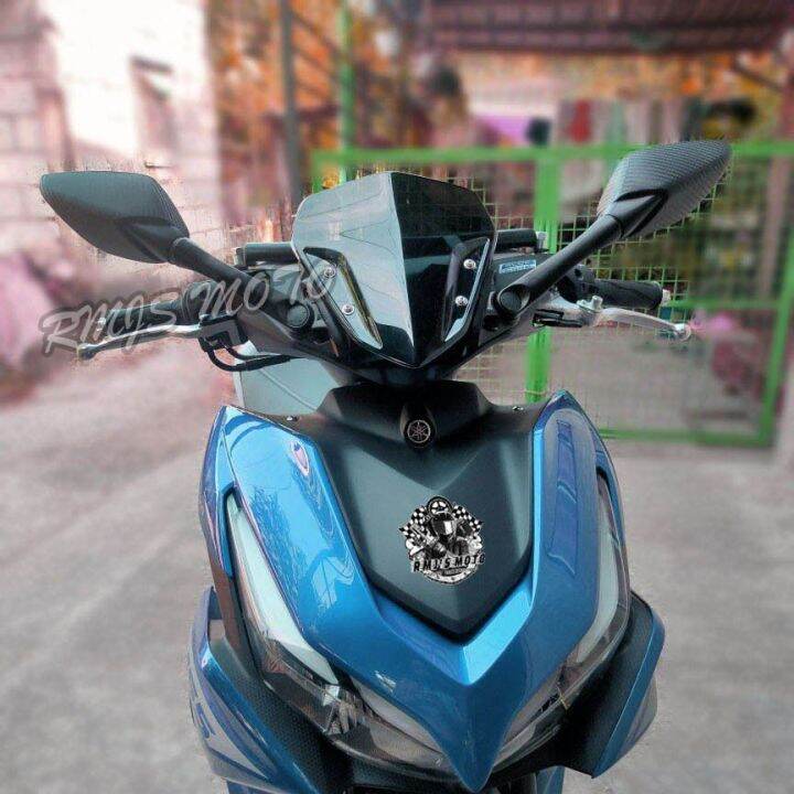 AEROX 2021 V2 and V1VISOR WINDSHIELD SET with side mirror | Lazada PH