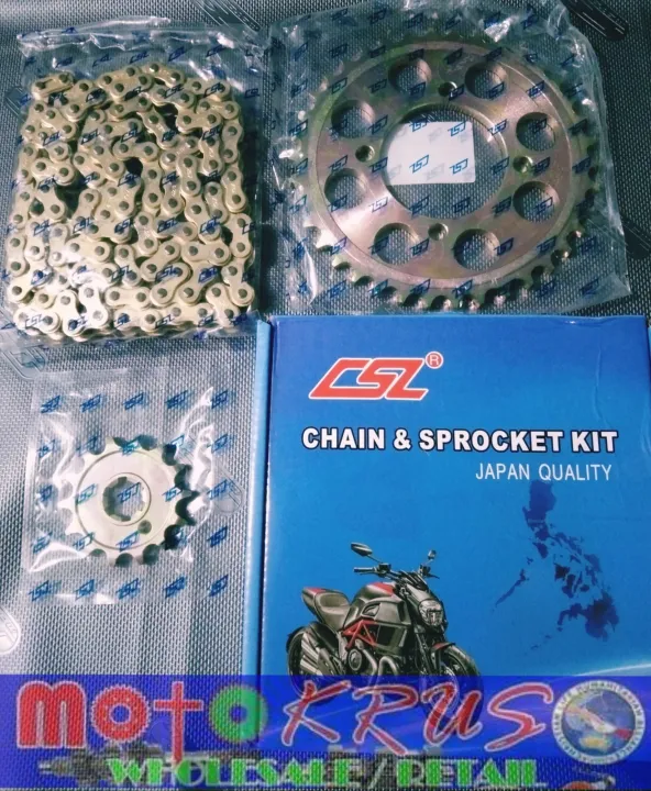 CSL CHAIN AND SPROCKET KIT SMASH/GD110 4T/34T 428-108L | Lazada PH