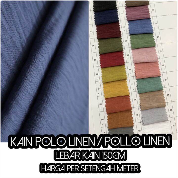 Kain Polo Linen / Pollo Linen Lebar 150cm | Lazada Indonesia