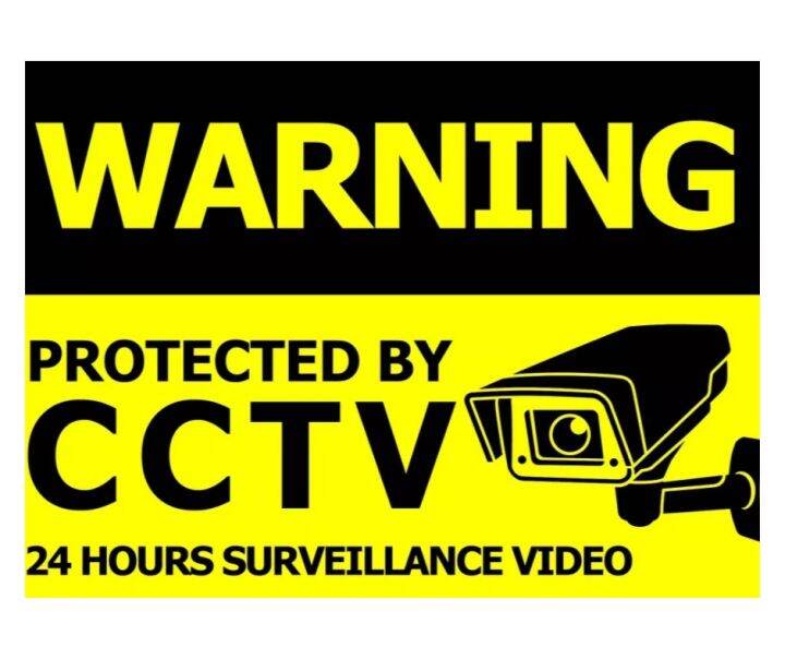 Warning Cctv 24hour Laminated signages A4 size waterproof | Lazada PH