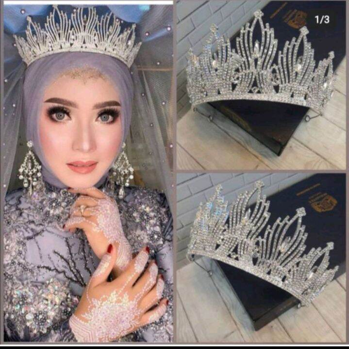 Mahkota wedding crown pengantin mahkota mata berlian cocok untuk pesta ...