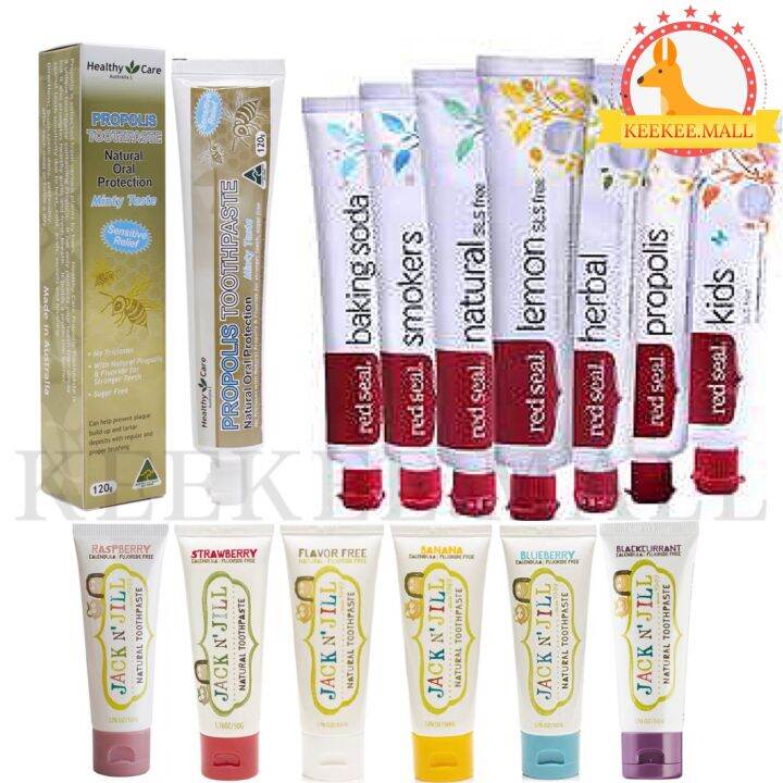 Red Seal Toothpaste 100g/ Jack N Jill Natural Toothpaste 50g/ Healthy ...