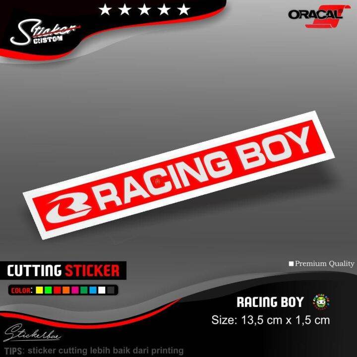 stiker RACING BOY stiker RCB stiker cutting sticker rancing boy ...