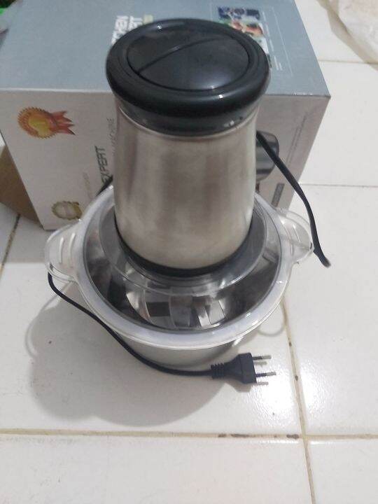 chopper blender daging atau penghalus bumbu stainless | Lazada Indonesia