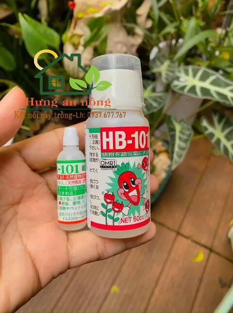 Phân bón HB-101 Nhật Bản, Dung dịch dinh dưỡng hữu cơ , kích rễ phục hồi cây suy yếu, lọ 6ml ...