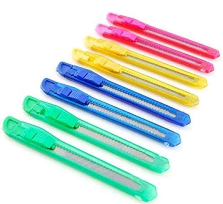 Retractable Lock Utility Pen Knife with Snap off Razor Sharp Blade ...