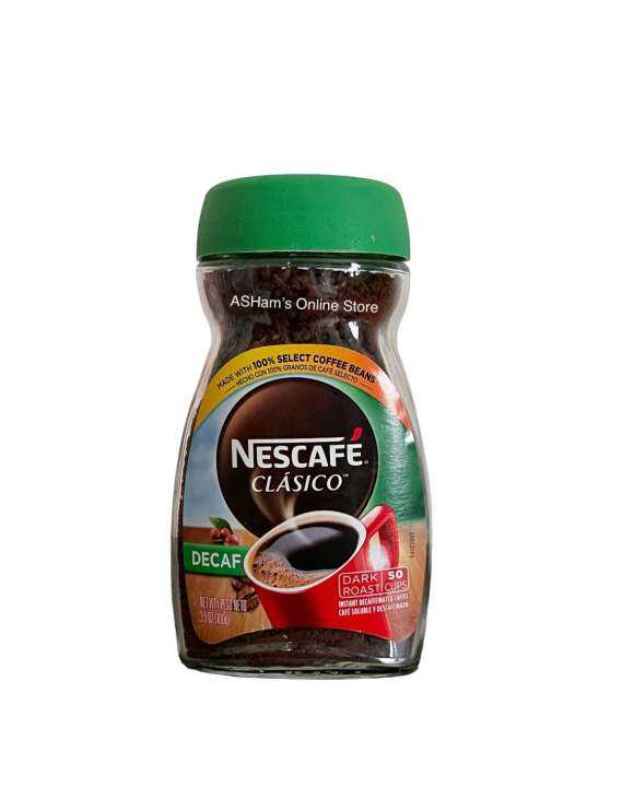 NESCAFE Clasico Decaf Dark Roast 50 Cups, 100g Exp: 5/2025 | Lazada PH