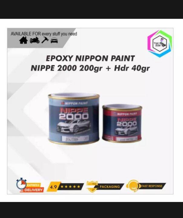 Epoxy Nippe 2000 Epoxy Primer Surfacer Abu-abu 240gr Efoksi | Lazada ...