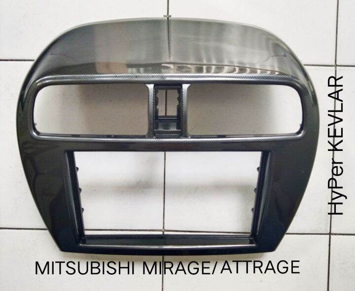 หน้ากากวิทยุ MITSUBISHI MIRAGE ATTRAGE(KEVLAR HyPer)ปี2010-2022 สำหรับ ...