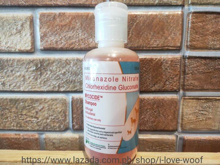 Mycocide Anti Fungal Shampoo for dogs and cats 150mL with box for safe ...