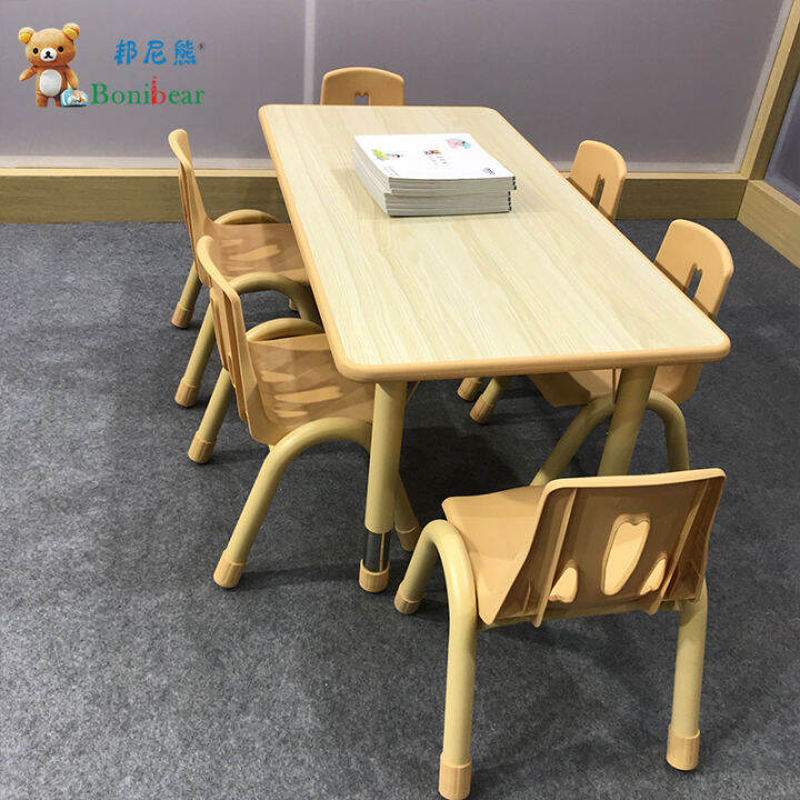 Kindergarten Study Table and Chair Children Training Class Table and ...