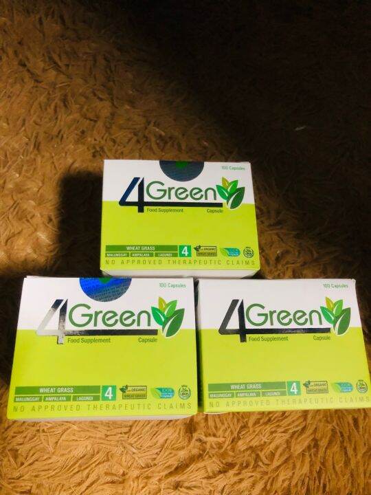 JC premiere 4Green food supplement 100 capsules (Original) | Lazada PH
