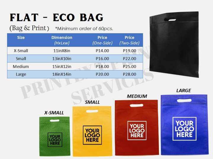 Personalized Ecobag (Flat) | Lazada PH
