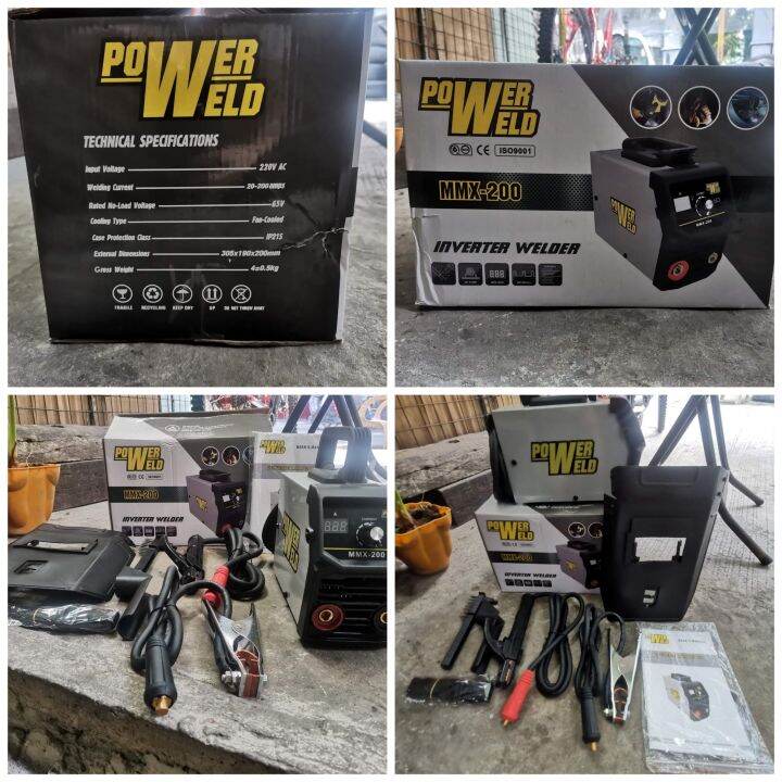 Power Weld 200amp Digital Inverter Welding Machine, Complete ...
