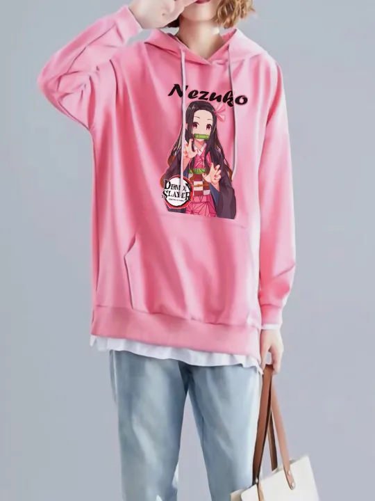 nezuko jacket cute with hoodie, demon slayer | Lazada PH