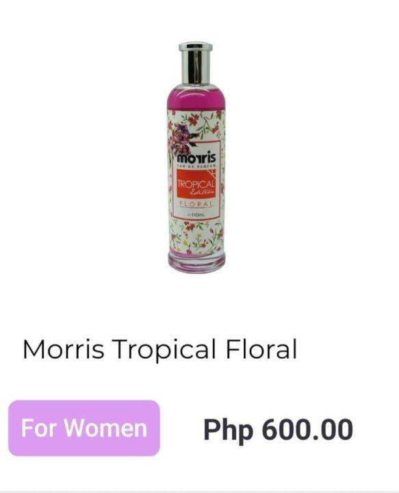 Morris Tropical Floral Parfum | Lazada PH