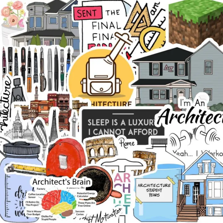 30-100 PCS Architecture Stickers | Lazada PH