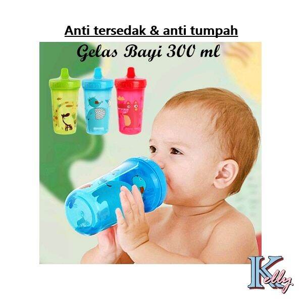 Gelas Anti tumpah Hisap Botol Minum Training Cup Spout 300 ml Ducbill ...
