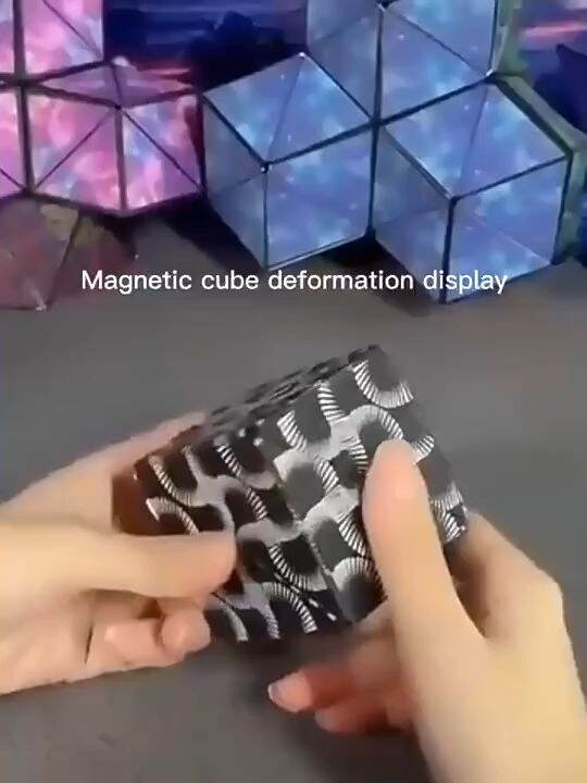 3D Magic Cube Geometric Magnetic Rubik's Cube Shape Shifting Box ...