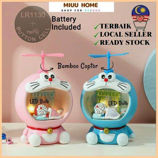 Doraemon Lamp Light Cute Hand Made Night Light Bed Lamp Doraemon ...