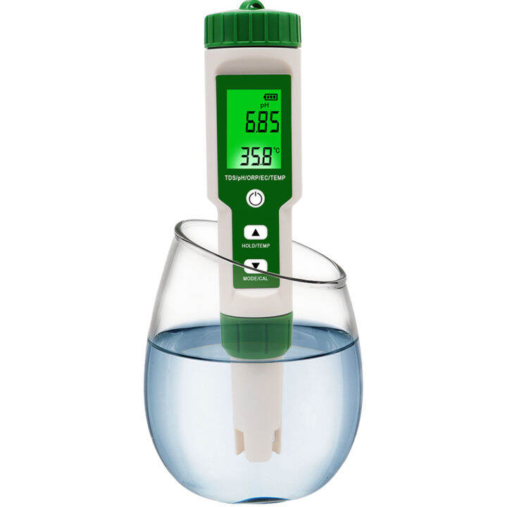 5 in 1 Digital PH Meter EZ-9910 Temperature ORP EC TDS PH Meter Water ...