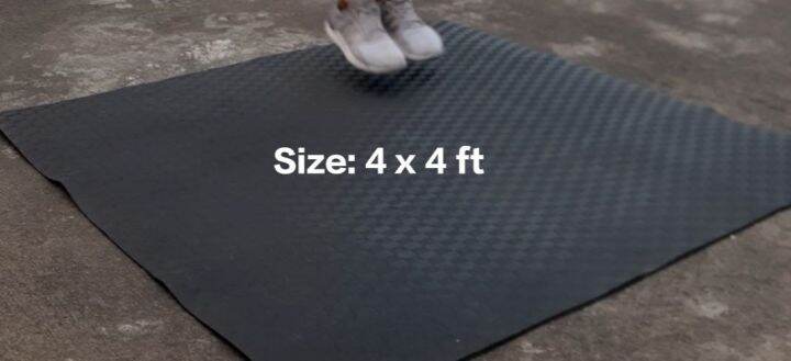 RUBBER MATTING (4x4ft,5MM) (3x3ft,2MM) hard SOLE WATER RESISTANT+ANTI ...