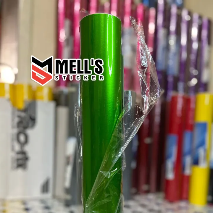 sticker skotlet hijau metalic Lebar 45 cm panjang 1 meter merk profix ...
