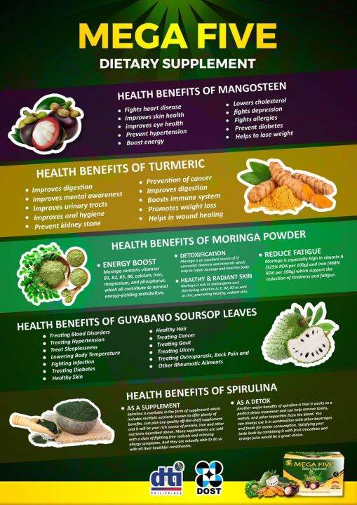 Mega Five Dietary Supplement | Lazada PH